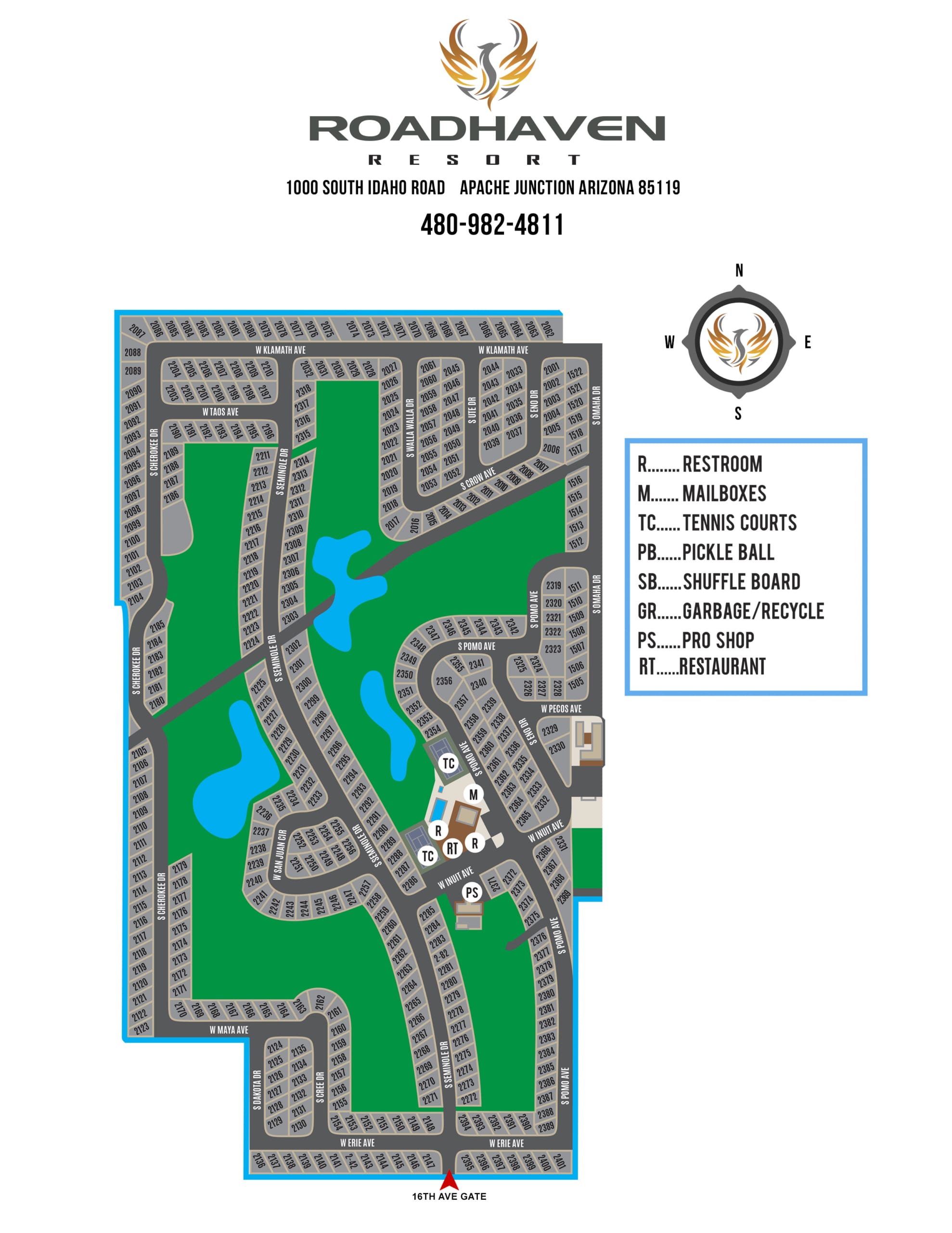 Roadhaven Resort Maps
